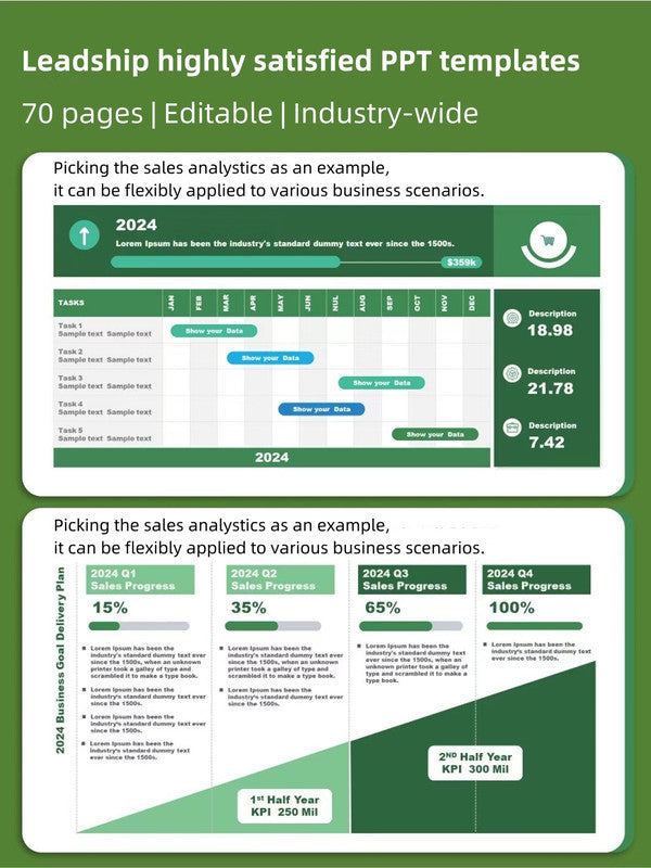 PPT Template Background Design - Summarization and Planning – TTPOP STUDIO
